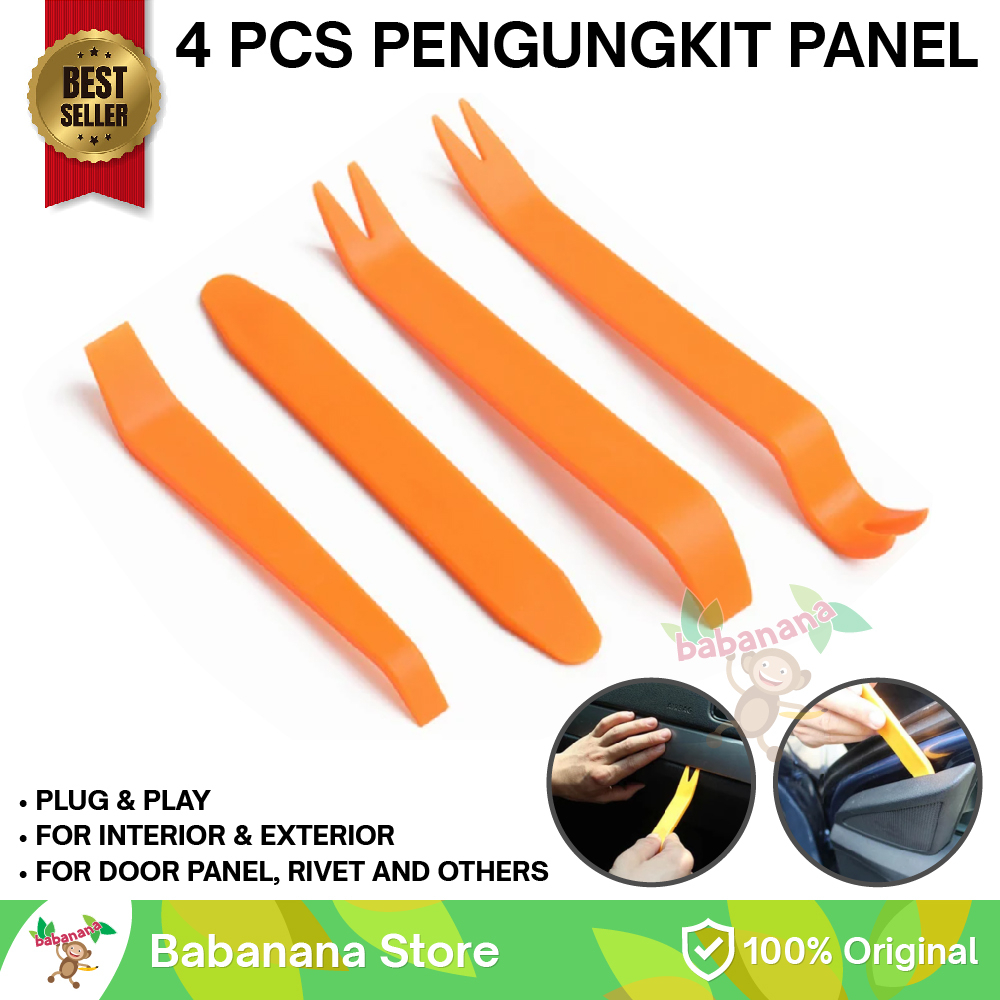 Jual 4pcs Car Panel Opener Alat Pembuka Dashboard Audio Pencongkel ...