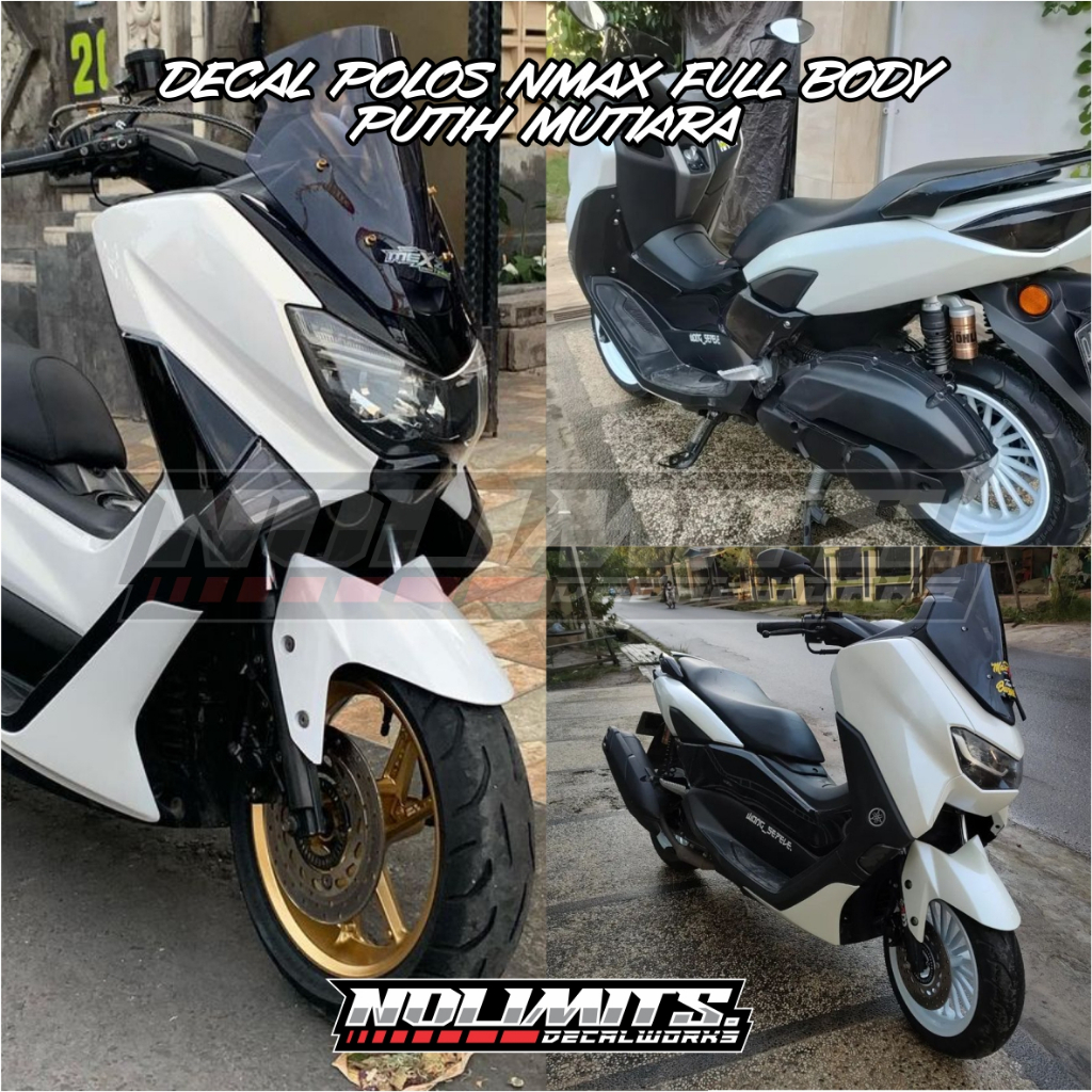 Jual DECAL NMAX FULLBODY PUTIH LEMBAYUNG/PUTIH MUTIARA/BLUE, GOLD ...