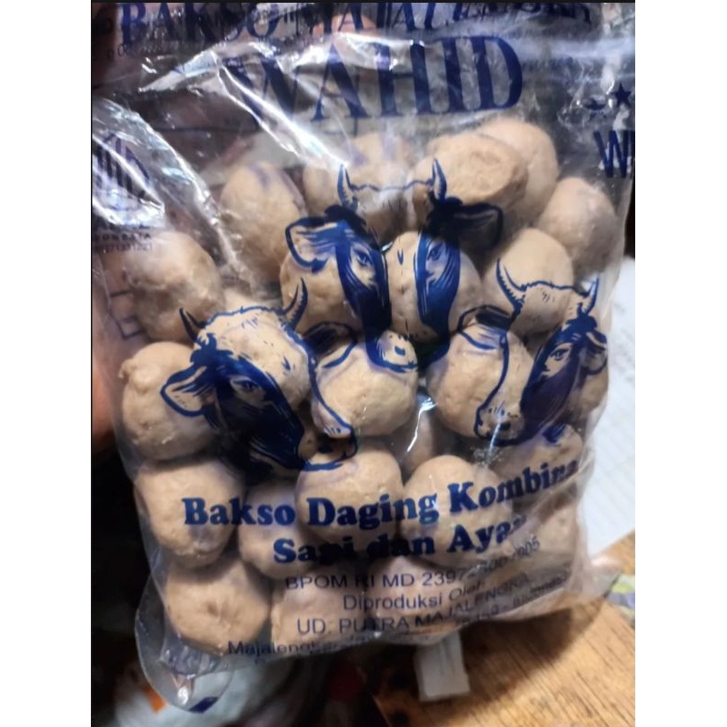 Jual Baso wahid hitam isi 50butir ukuran sedang berat 600gram | Shopee ...