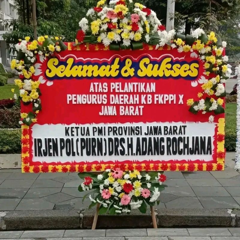 Jual Karangan Bunga Papan Ukuran 2X1,25M | Shopee Indonesia