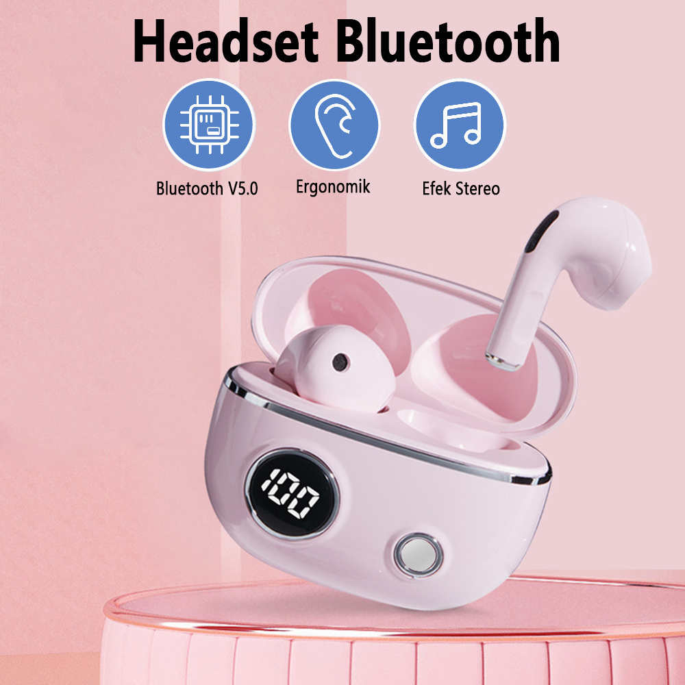 Jual TWS Earphone Bluetooth Wireless IPX5 Hi-Fi Stereo Earbuds with ...