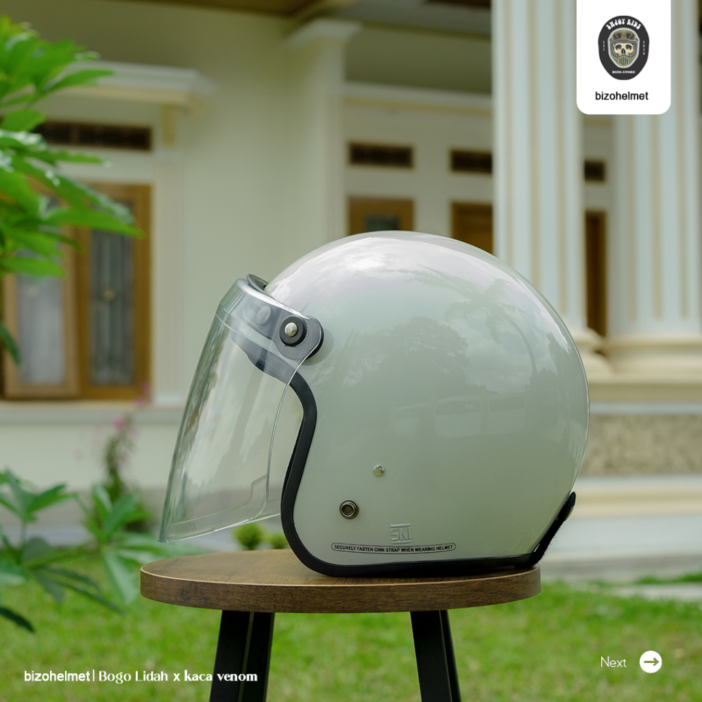 Jual Helm Bogo Dewasa Venom pria/wanita full leher flat venom SNI SKS | Shopee Indonesia