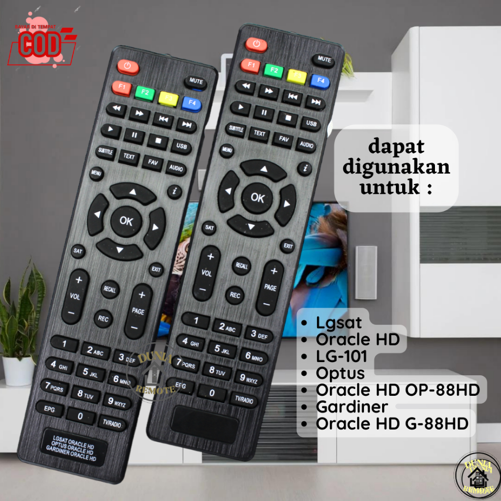 Jual Remot Remote Parabola Receiver Oracle OPTUS HD Gardiner VISAT HD ...