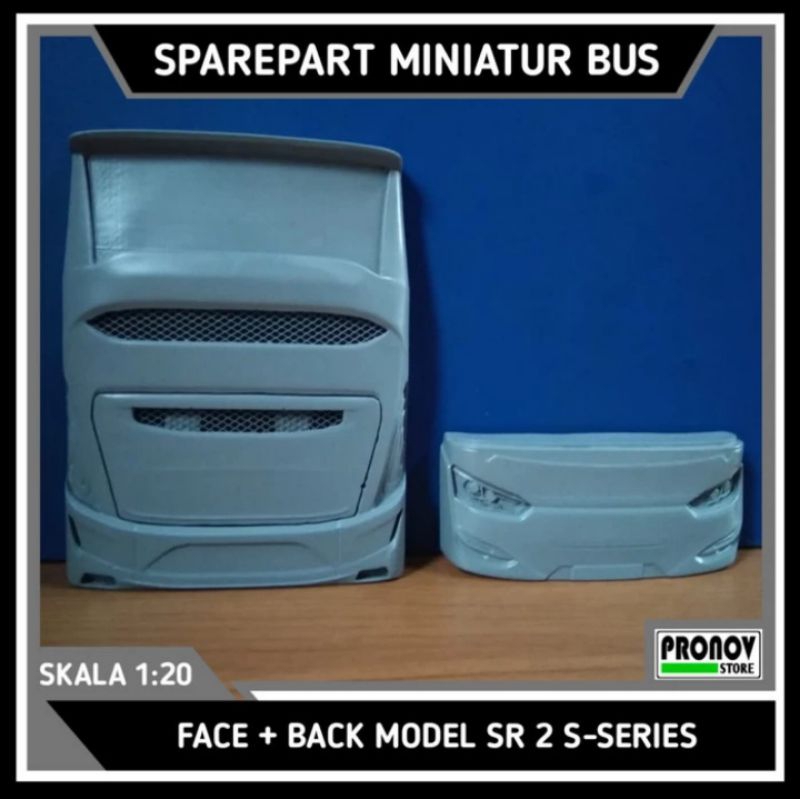 Jual Face & Cowl Miniatur Bus SR2 Prime S-Series Skala 1:20 | Shopee ...
