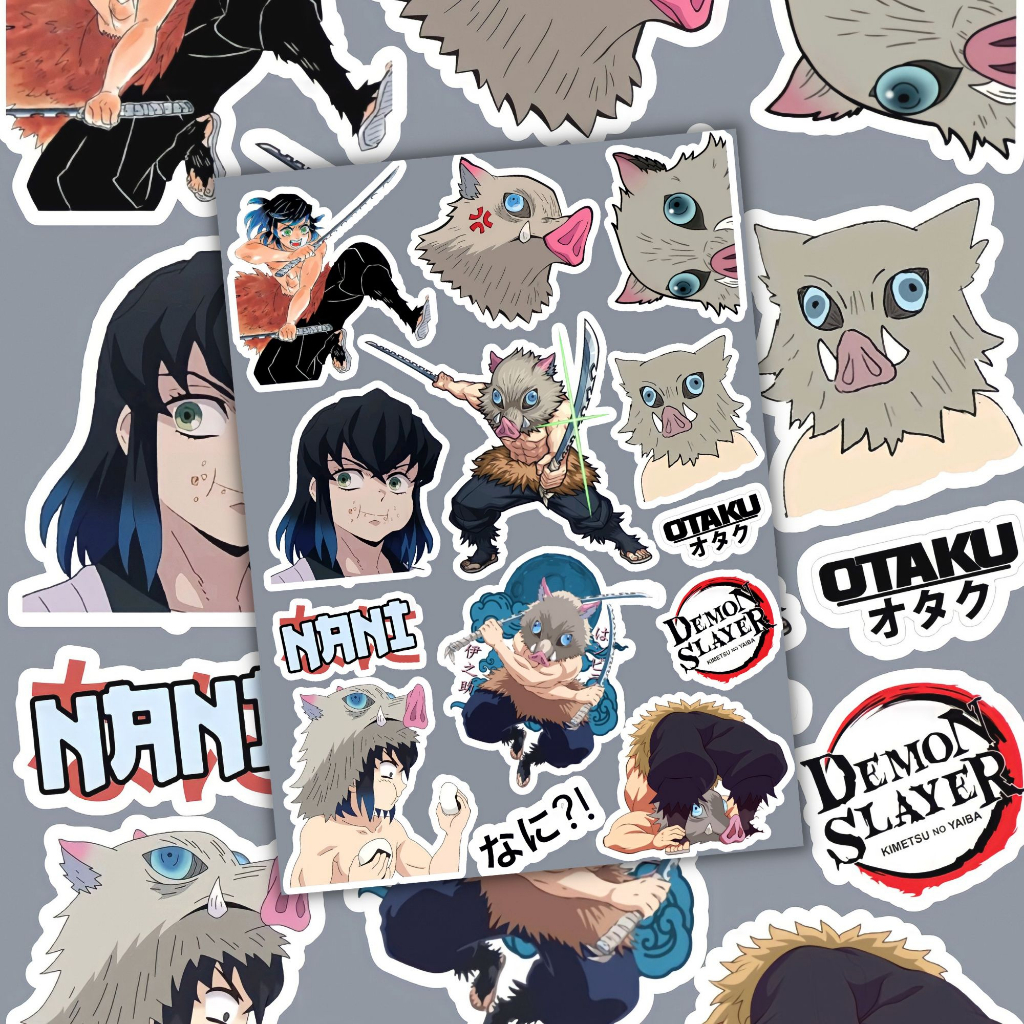 Jual (PROMO BELI 7 GRATIS 1) Sticker Anime Jujutsu Kaisen Kimetsu No ...