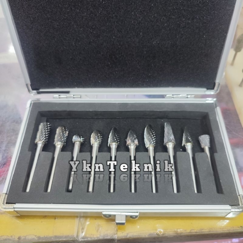 Jual mata tuner set rotary burrs 10 x 6 mm mata tuner besi set 10 pcs ...