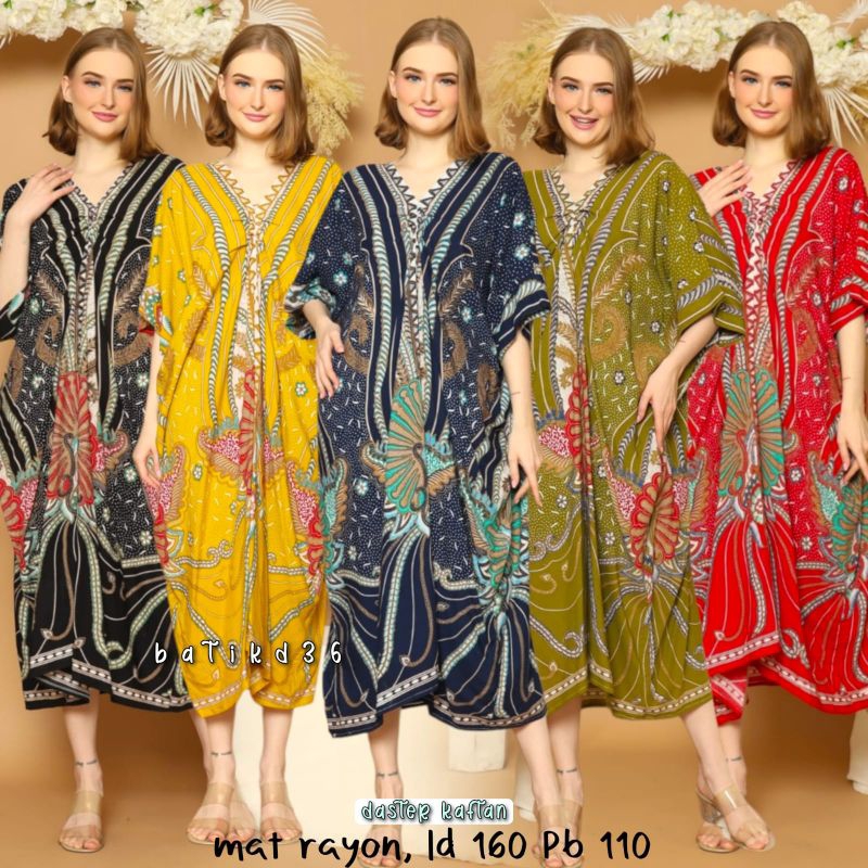 Jual (Jessa) baju tidur daster Kaftan Nathan #3 motif garis acak ...