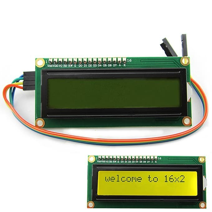 Jual LCD 16x2 1602 Hijau LCD Karakter dengan Modul IIC I2C 4-wire ...