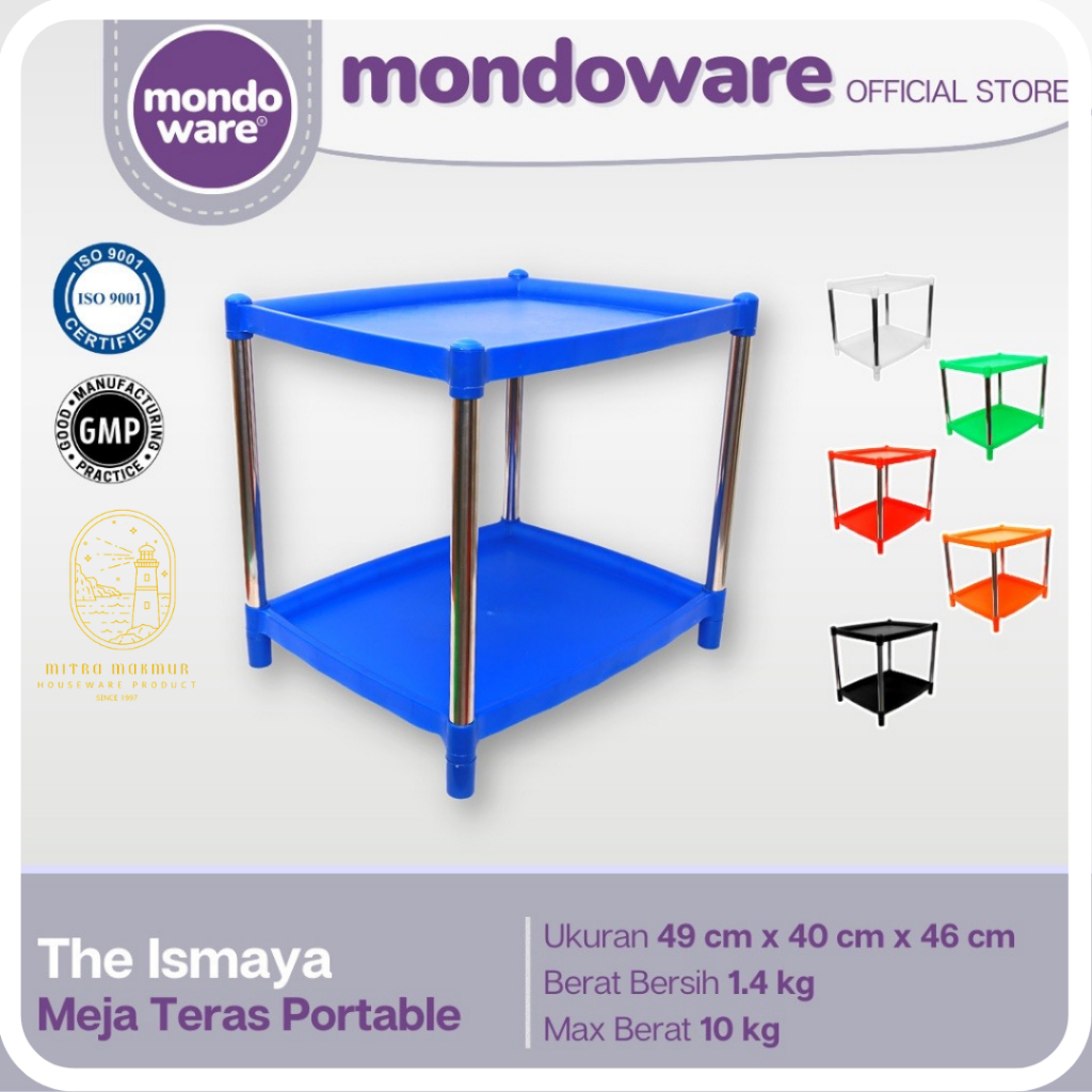 Jual MONDOWARE MEJA PLASTIK MEJA TERAS PORTABLE PREMIUM ISMAYA TABLE ...