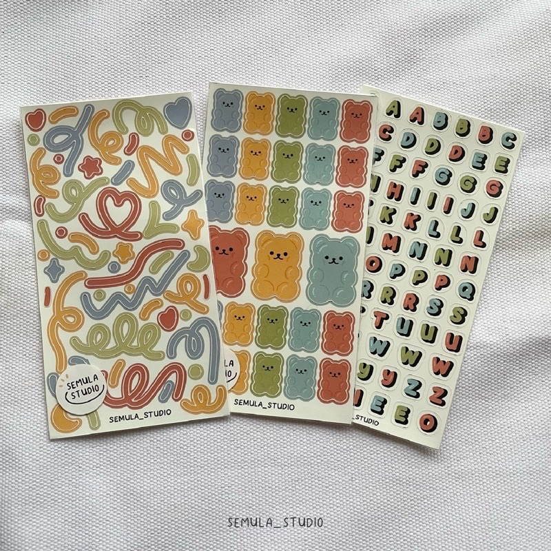 Jual SEMULA STUDIO Deco Journal Sticker Sheet / Stiker Jurnal | Shopee ...