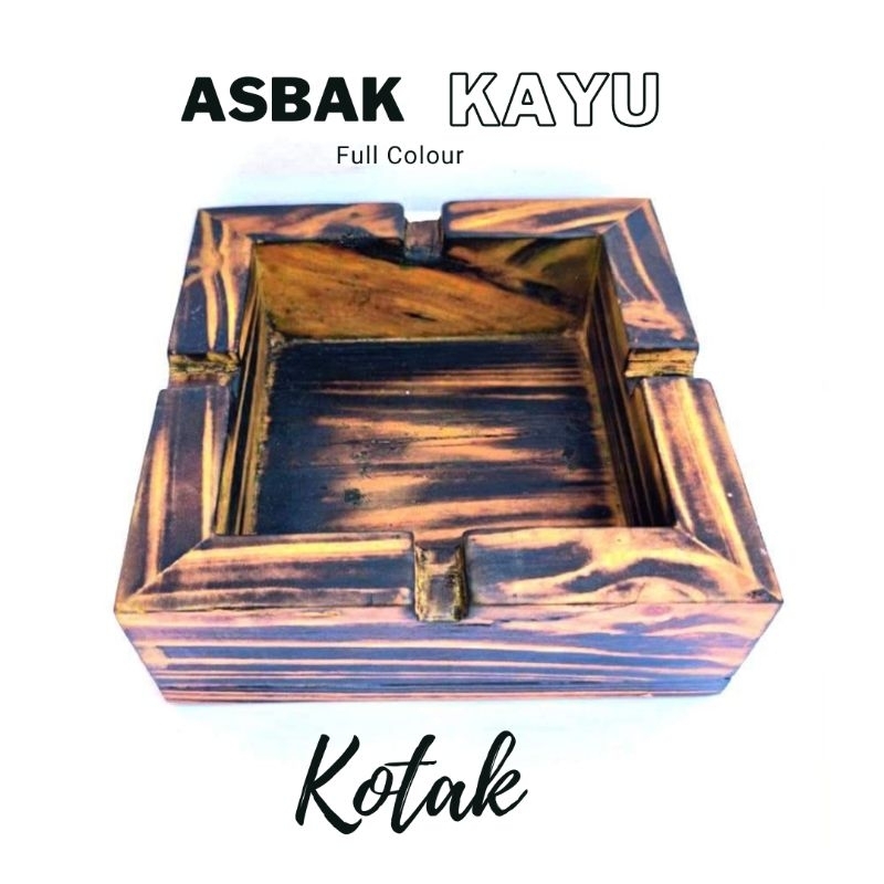 Jual Asbak Kayu Asbak Kotak Asbak Warna-warni | Shopee Indonesia