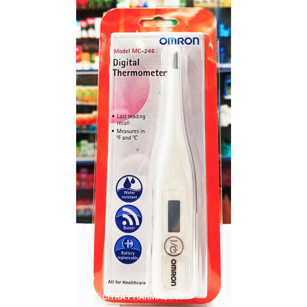 Jual OMRON Termometer Digital 𝐌𝐂-𝟐𝟒𝟔 𝟏 𝐏𝐂𝐒 - Termometer Ketiak | Shopee ...