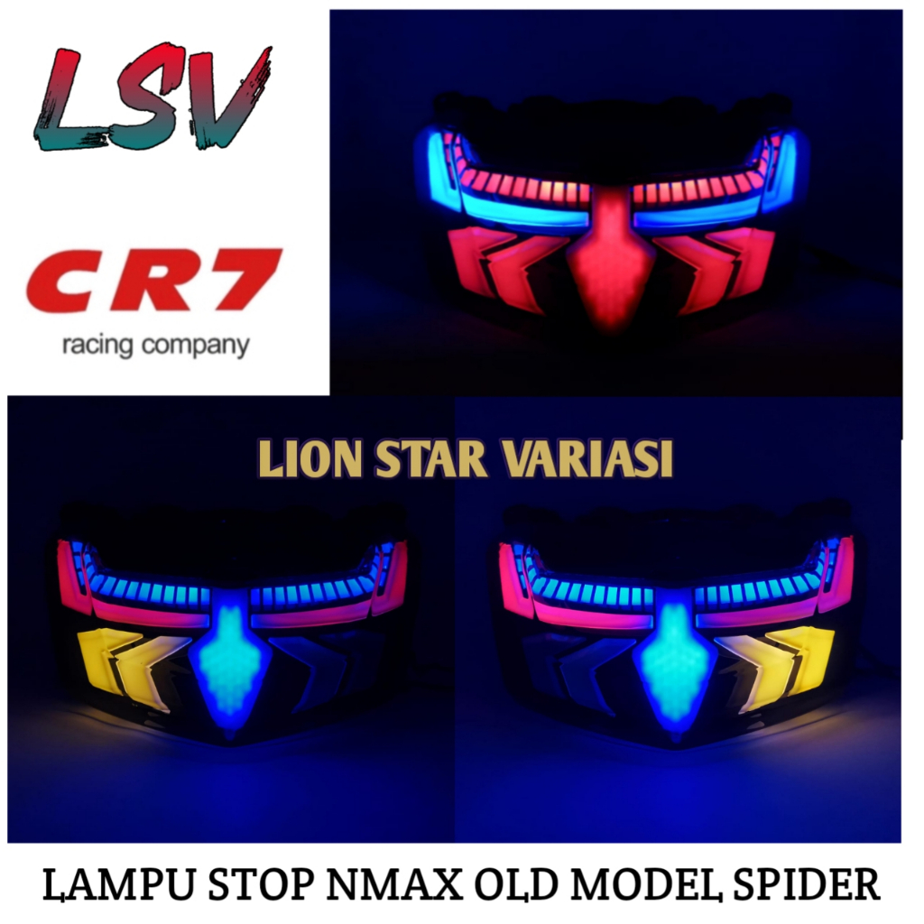Jual Lampu Stop LED Yamaha Nmax Old Model Spider-Man Stoplamp LED Nmax ...