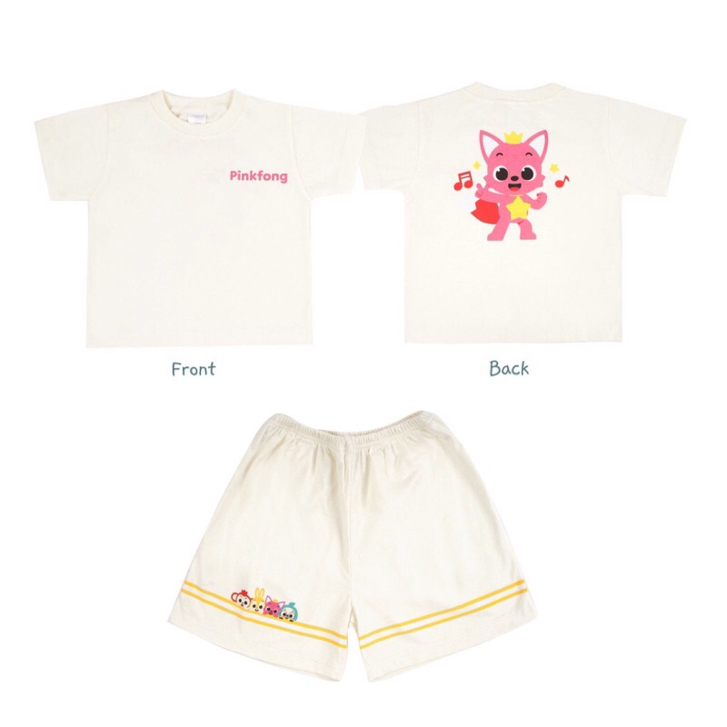 Jual Pinkfong Wonderstar Short Sleeve T-shirt and Short Pants Set ...