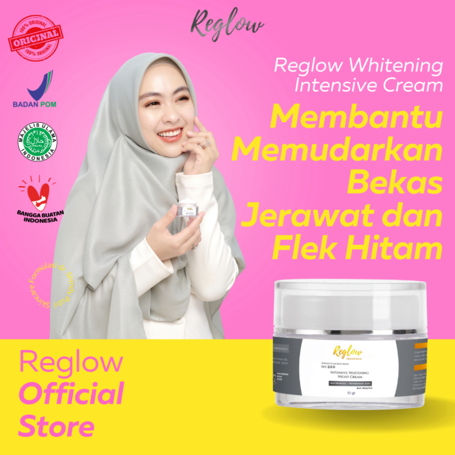 Jual Reglow Cream Malam dr Sindy Skincare Glowing Whitening Original ...