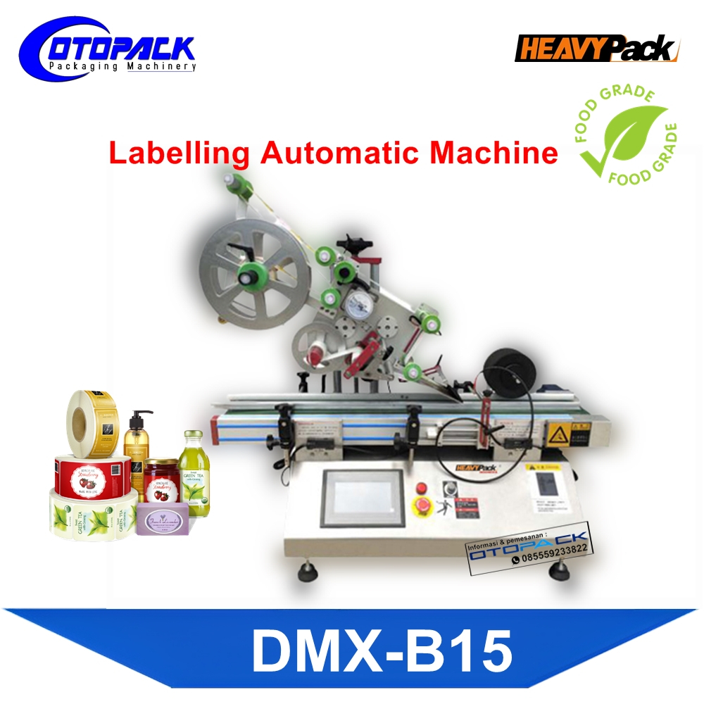 Jual Mesin Cetak Labelling Automatic Sticker Botol PLM-80P Top Side HEAVYPACK | Shopee Indonesia