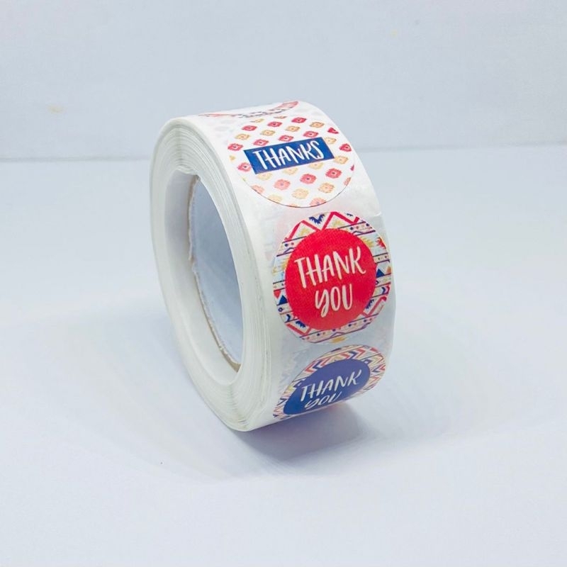 Jual Sticker label thank you sticker label jualan sticker label roll ...