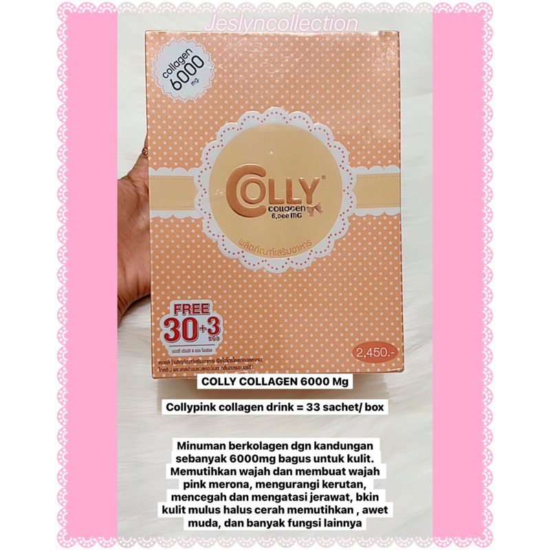 Jual COLLY COLLAGEN ORIGINAL THAILAND / COLLAGEN PEMUTIH | Shopee Indonesia