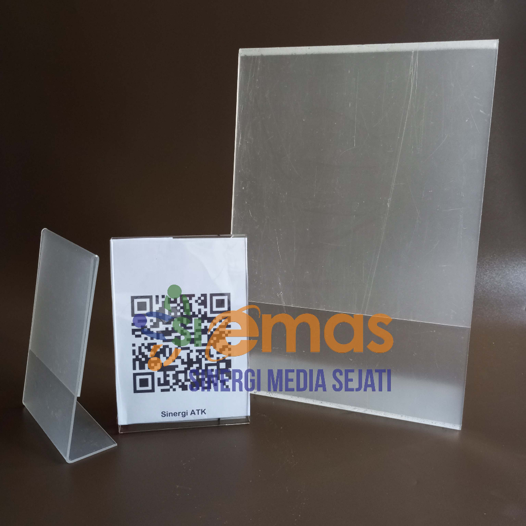 Jual Akrilik Display A4 | Acrylic Standing Tipe L | Holder Akrilik A4 ...