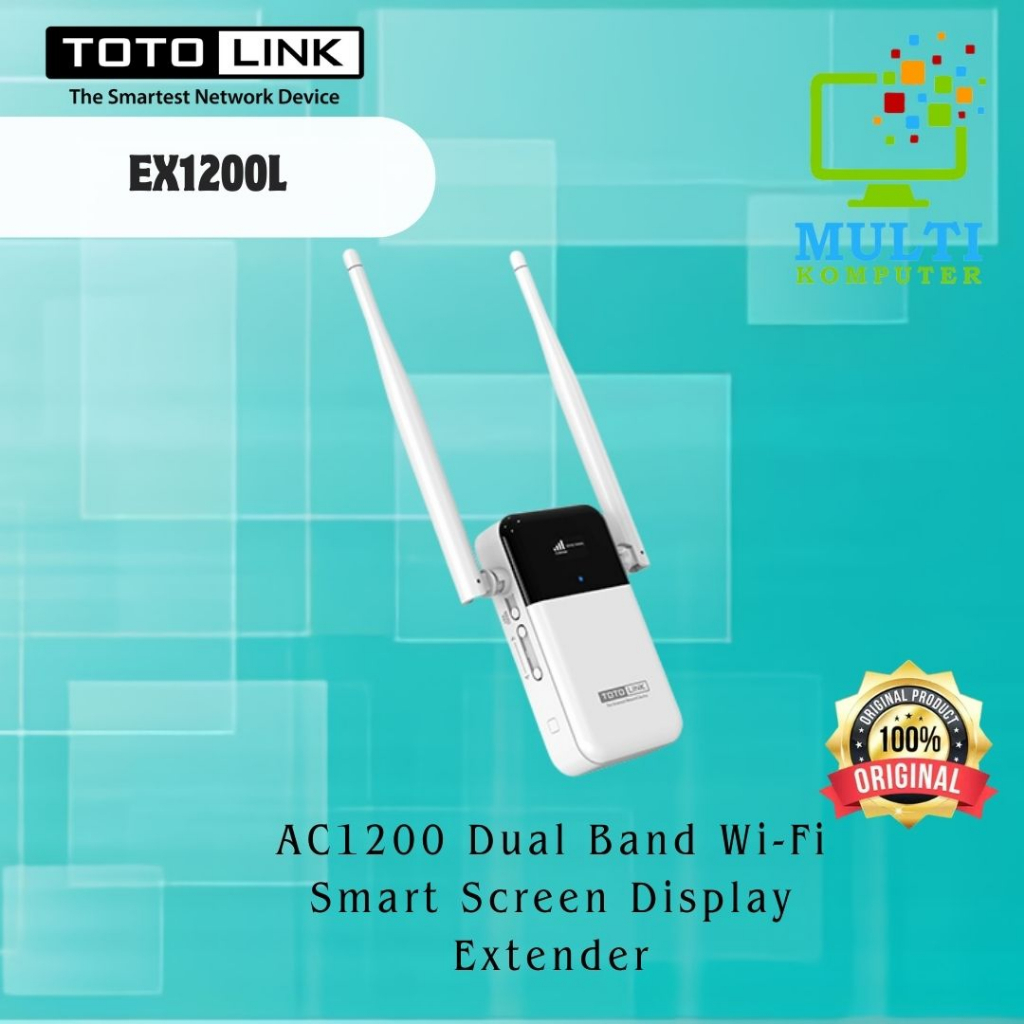 Jual EXTENDER Totolink EX1200L Smart Screen Extender Dual BAND 2.4G/5G ...