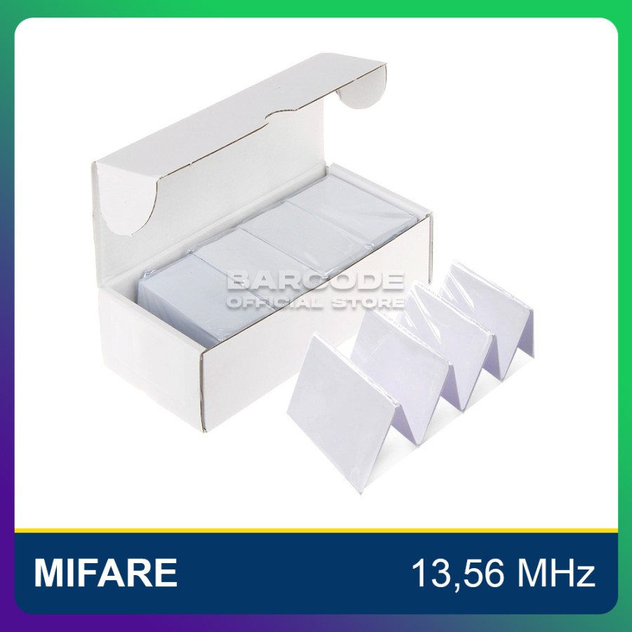 Jual 1 Box Mifare Card 13.56 MHz Kartu RFID 13.56MHz isi 200 Pcs ...