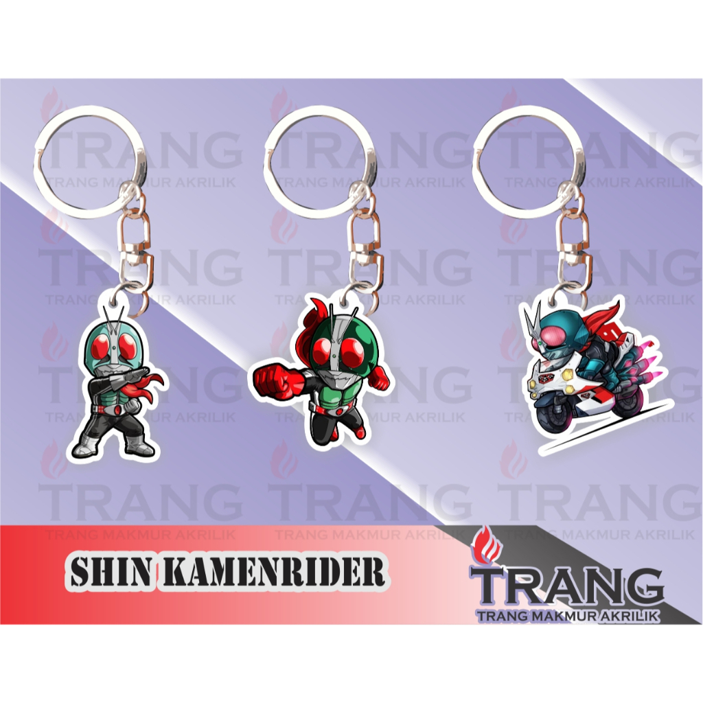 Jual Gantungan Kunci Akrilik Shin Kamen Rider/Acrylic Keychain Shin ...