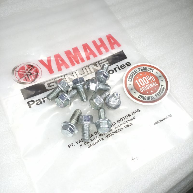 Jual 10 PCS Baut bar step foot step depan yamaha original universal ...