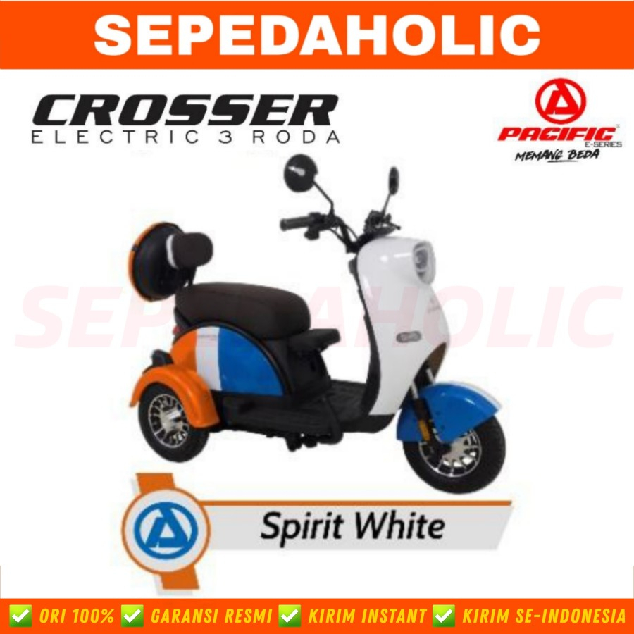 Jual Sepeda Listrik PACIFIC CROSSER Electric E Bike Roda Tiga 3 ...
