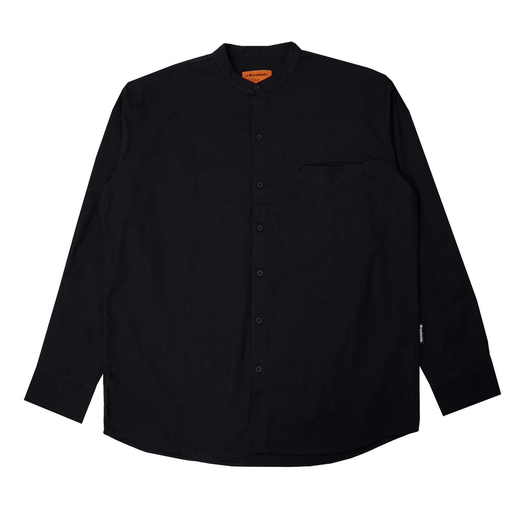 Jual Breakside Longsleeve Shirt Aarav - Black Kemeja Pria | Shopee ...