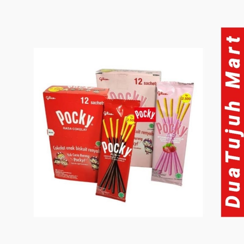 Jual Pocky Cokelat & Strawberry Sachet 12 Gram | Shopee Indonesia