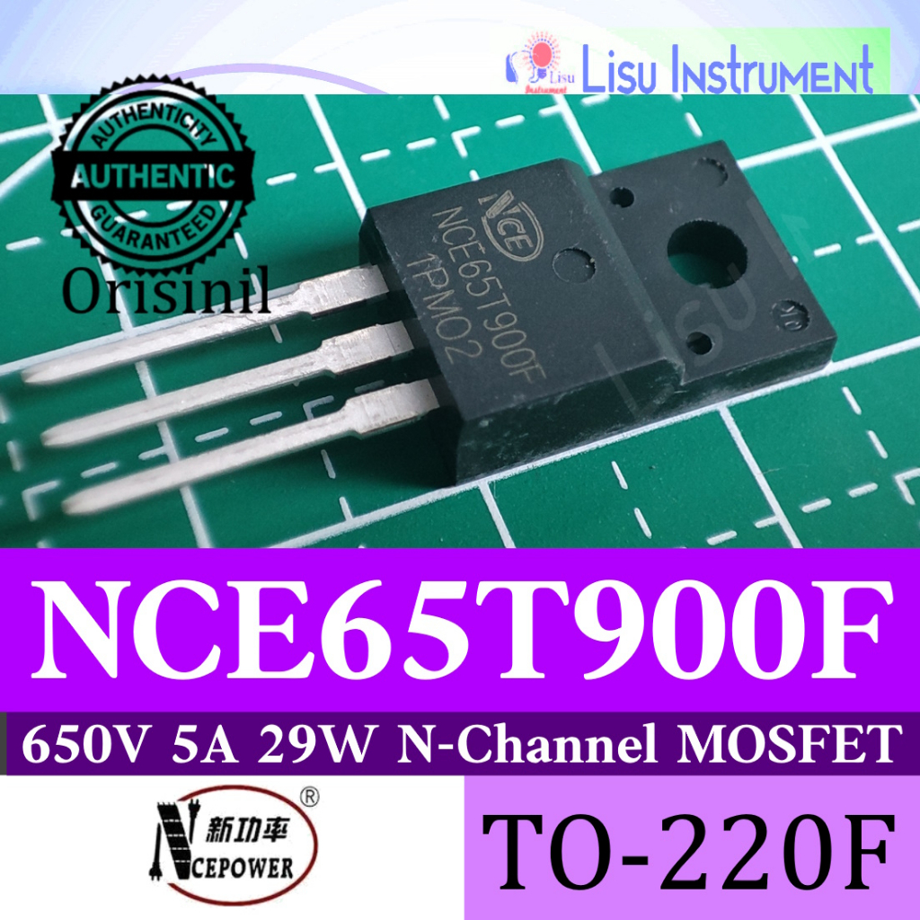 Jual NCE65T900F 650V 5A 29W N-Channel MOSFET TO-220F ORIGINAL Wuxi NCE ...
