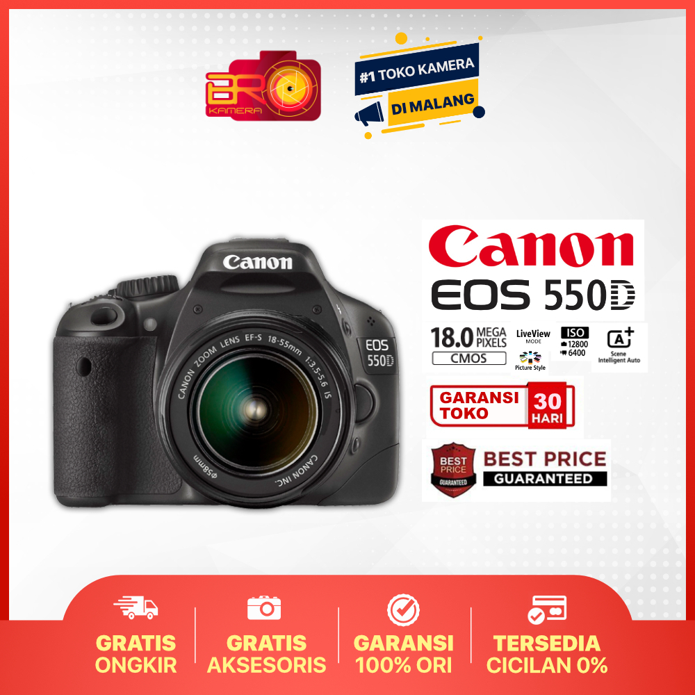 Jual Canon EOS 550D Fullset - Camera Digital Pemula - Kamera Pemula ...