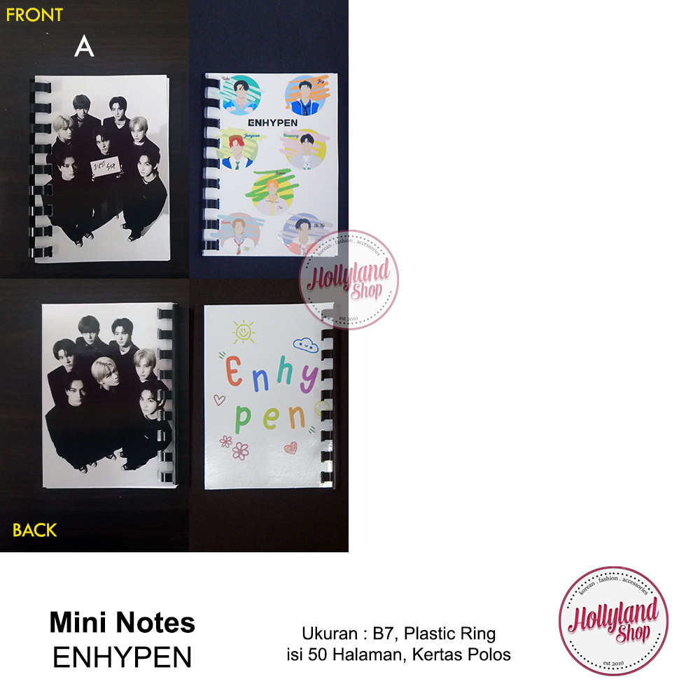 Jual Notes B7 Buku Tulis Kpop EN- ENHYPEN Unofficial | Shopee Indonesia