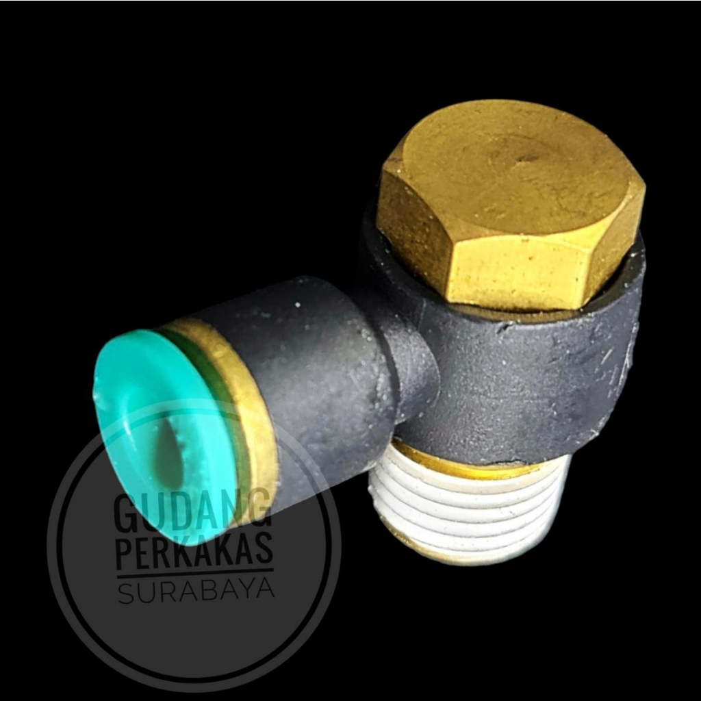 Jual MALE BANJO 10 mm FITTING SELANG PU FITTING PU FITTING PNEUMATIC ...