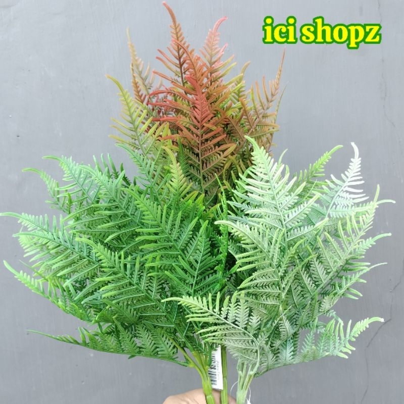 Jual Daun Pakis Fern X7 Daun Artificial | Shopee Indonesia