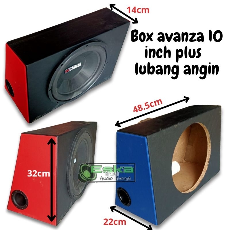 Jual Box subwoofer 10 dan 12inch plus lubang angin bahan tebal | Shopee ...