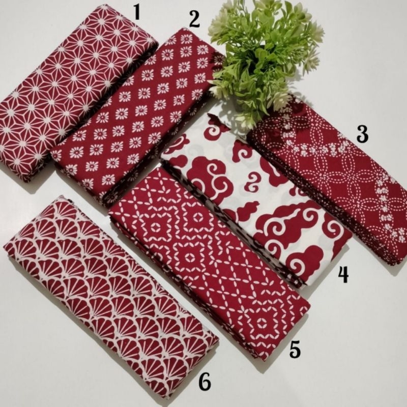 Jual Kain Batik Merah Kain Batik Cap Merah Batik Merah Batik Cap Merah ...
