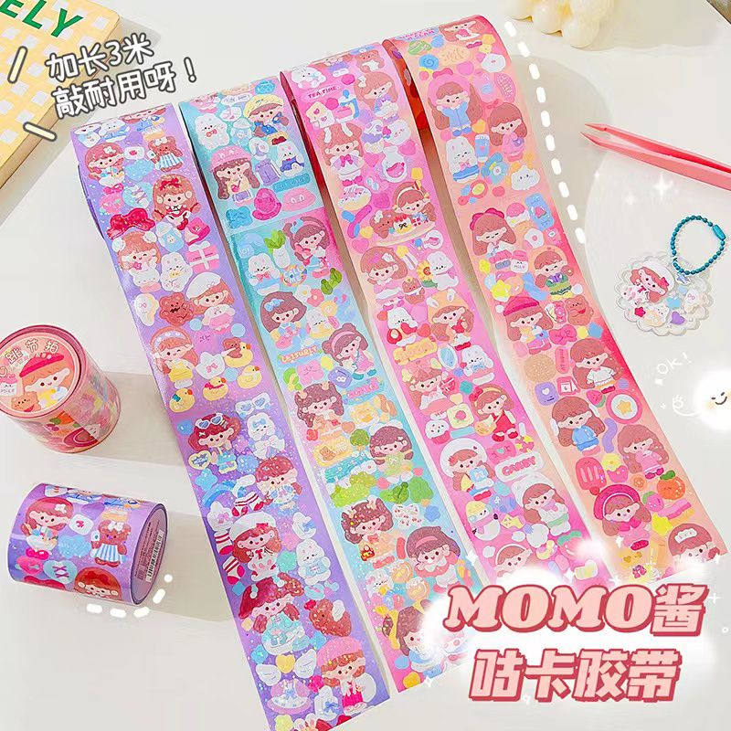 Jual QH223344 - Sticker Roll Ukuran Besar Tape Panjang 3 Meter Kartun ...