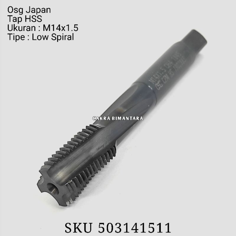 Jual Tap bekas M14x1.5 Low Spiral pembuat mur M14 x 1.5 taping M 14 ...