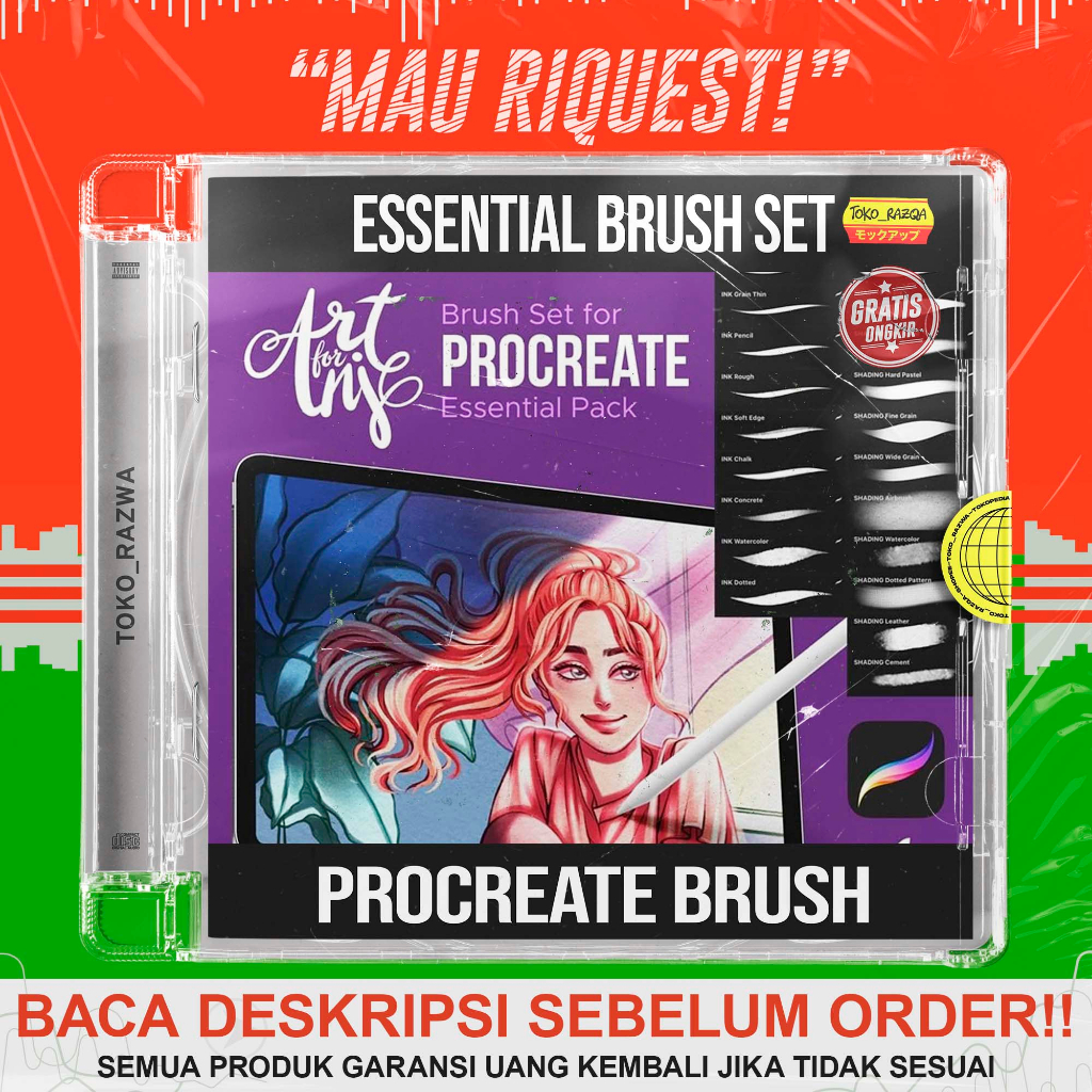 Jual Essential Brushes for Procreate - 100423 | Shopee Indonesia