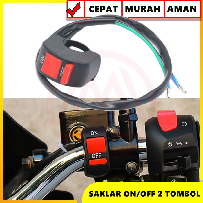 Jual SAKLAR LAMPU MOTOR ON OFF SWITCH UNIVERSAL SAKLAR STANG MOTOR 2 ...