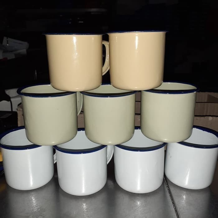 Jual Mug Enamel Polos | Shopee Indonesia