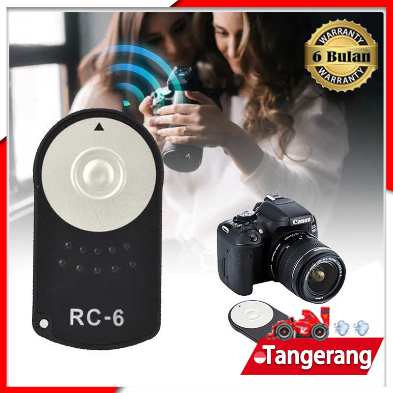 Jual Remote Shutter RC6 RC-6 Wireless Kamera Canon DSLR | Shopee Indonesia