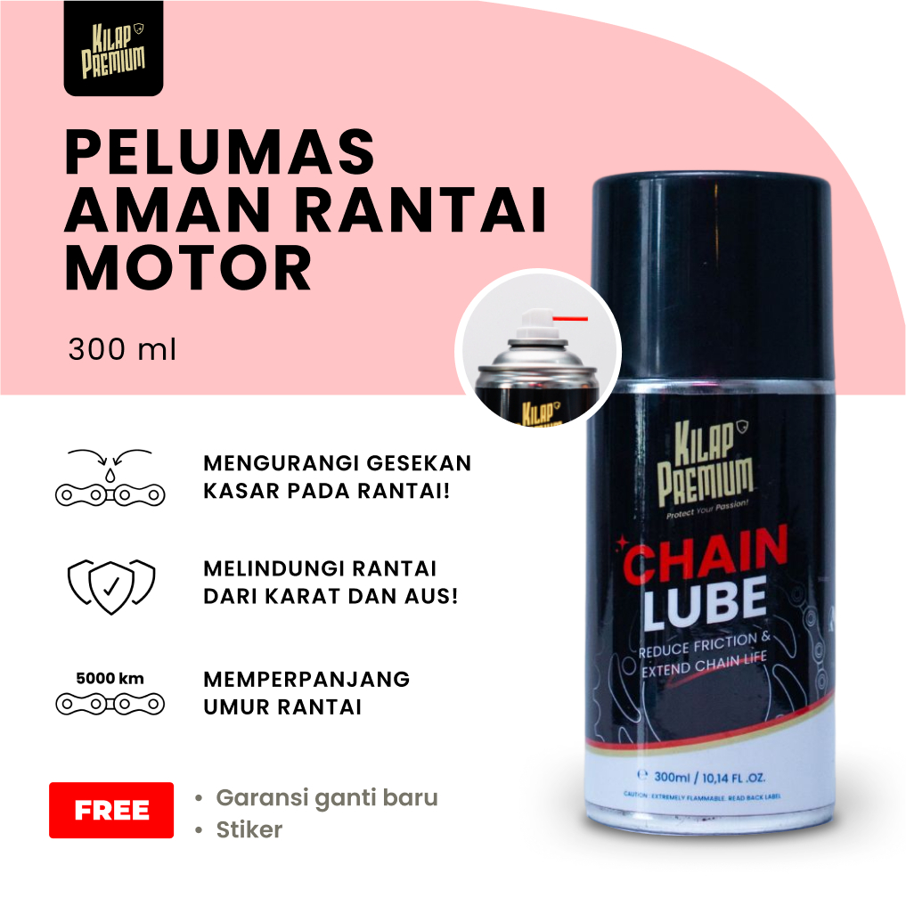 Jual [PULAU JAWA] Chain Lube - Kilap Premium | Pelumas Rantai Motor ...