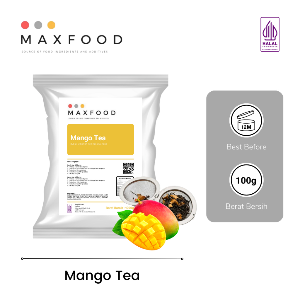 Jual Mango Tea/ Teh Mangga/ Bubuk Minuman Mango Tea/ Mango Tea Powder ...