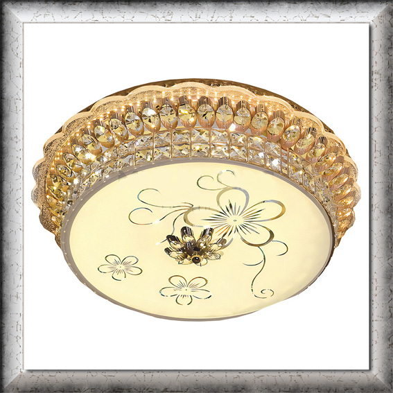 Jual Lampu hias tempel plafon CRYSTAL LED 88 WATT size 50 cm motif ...