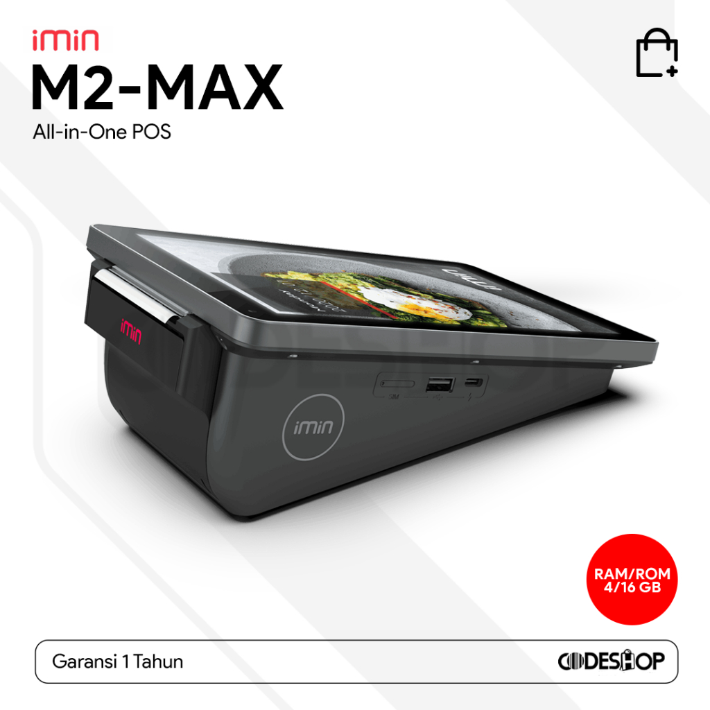 Jual iMin M2 MAX 8 Tablet Mesin Kasir POS Portable Android Printer Thermal | Shopee Indonesia