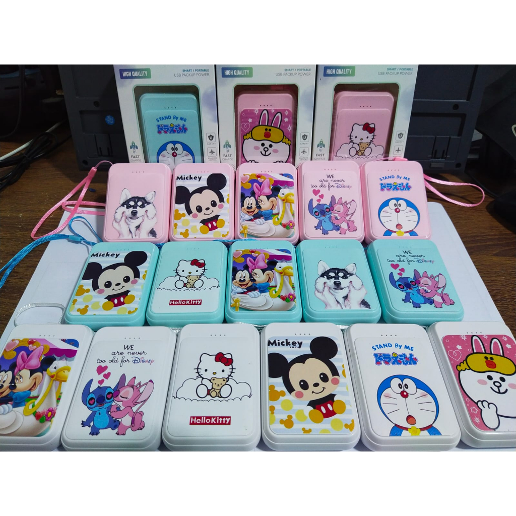 Jual Power Bank 2 USB Karakter Anak Lucu Powerbank good Quality ...