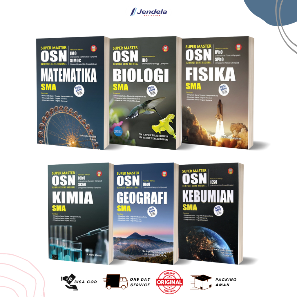 Jual Super Master OSN SMA Biologi, Geografi, Matematika, Fisika SMA - Buku Olimpiade SMA Yrama ...