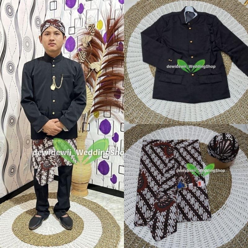 Jual [1set] Pakaian Adat Sunda / Beskap + Sapit Urang + Blangkon ...